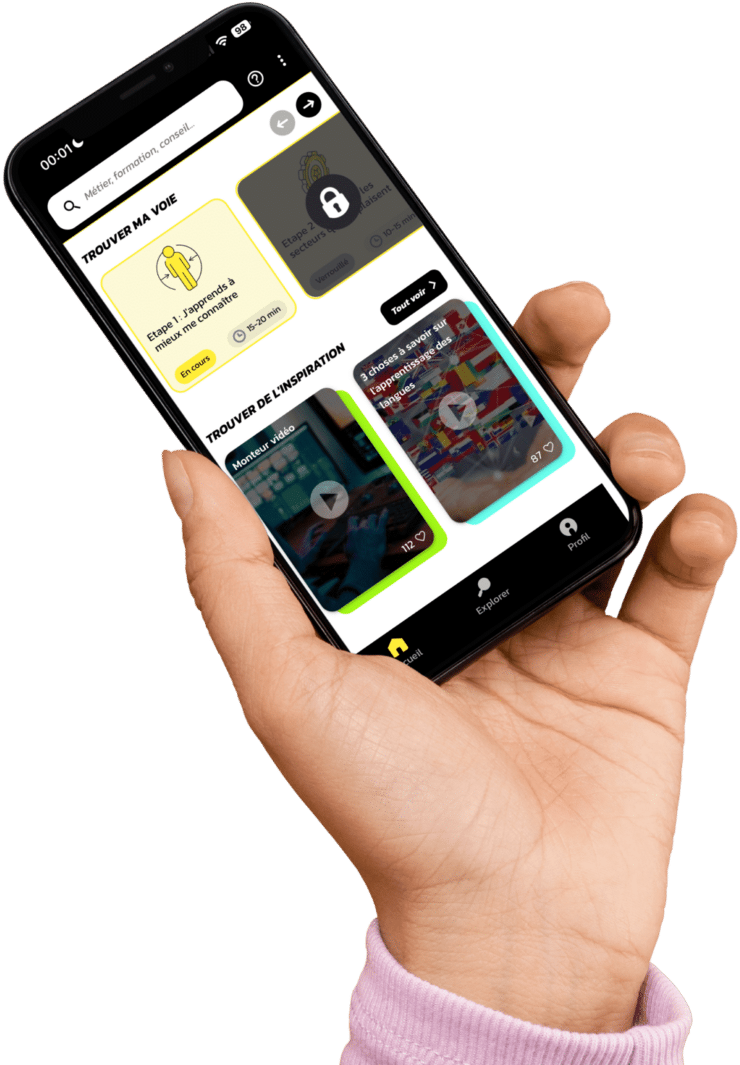La 1ère application qui te rend acteur de ton orientation - Hello Charly
