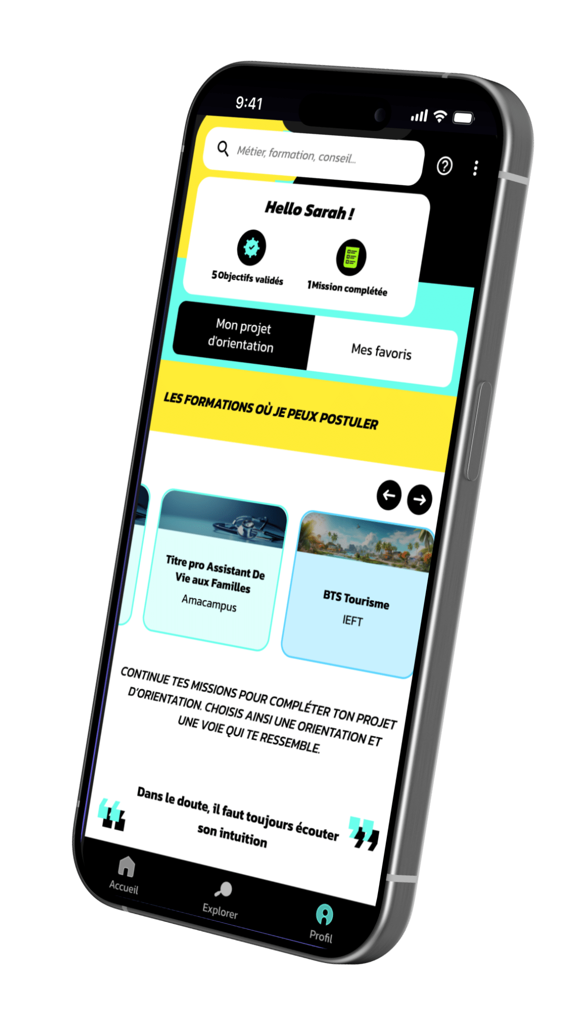 La 1ère application qui te rend acteur de ton orientation - Hello Charly